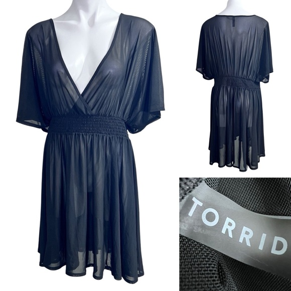 torrid | Swim | Torrid Black Sheer Tunic Top | Poshmark